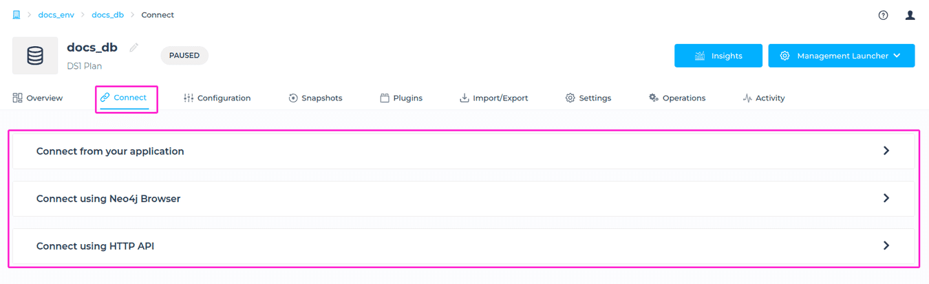 Create and connect to your first database