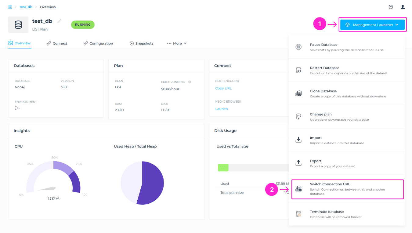 Manage your Databases