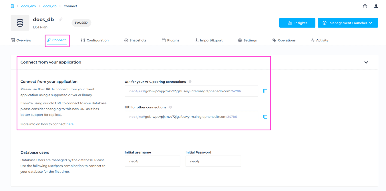 Connecting to your database